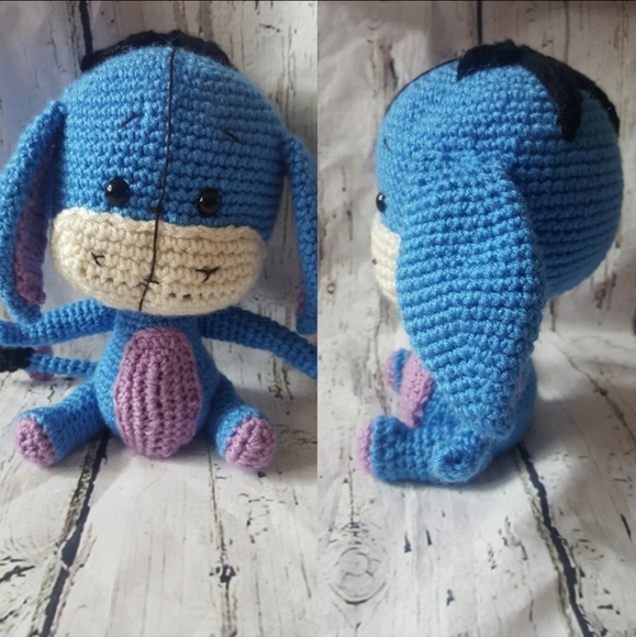 Hand Crafted | Toys | Crochet Eeyore Amigurumi Doll | Poshmark